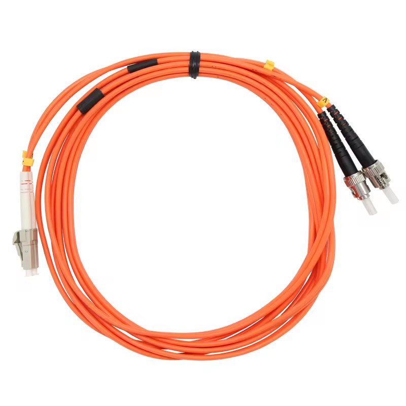 ST- LC MultiMode Duplex OM2 62.5um Armored 3 Meter Fiber Optic Patch ...